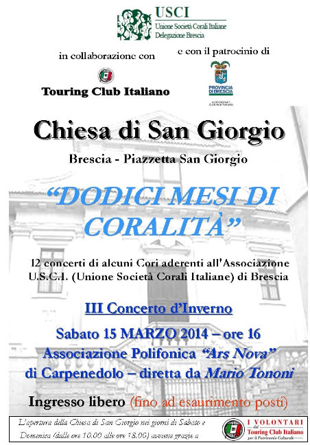 Dodici Mesi di Coralità a Brescia - PaneSalamina: feste, sagre, eventi ...