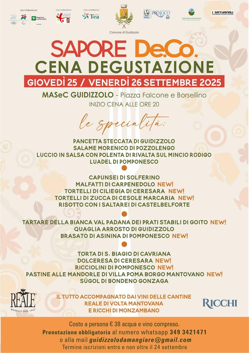 Sapore De.Co. il sapere della tradizione – Guidizzolo (MN ...