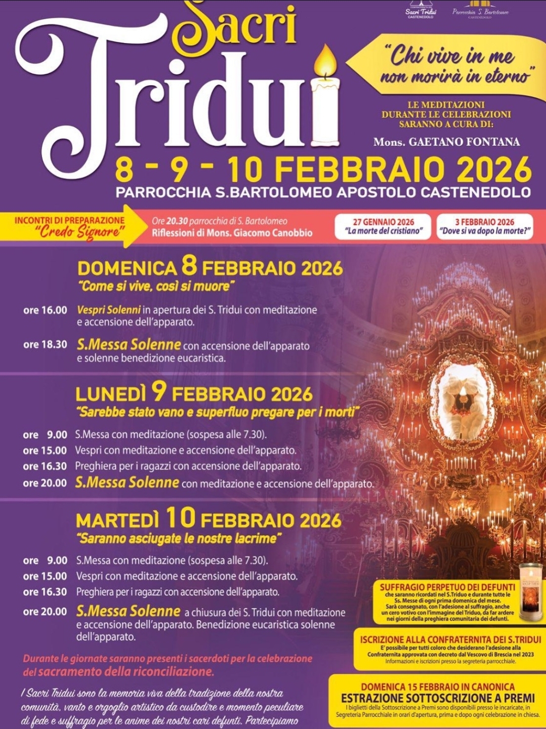 Sacri tridui a Castenedolo - PaneSalamina: feste, sagre, eventi in ...