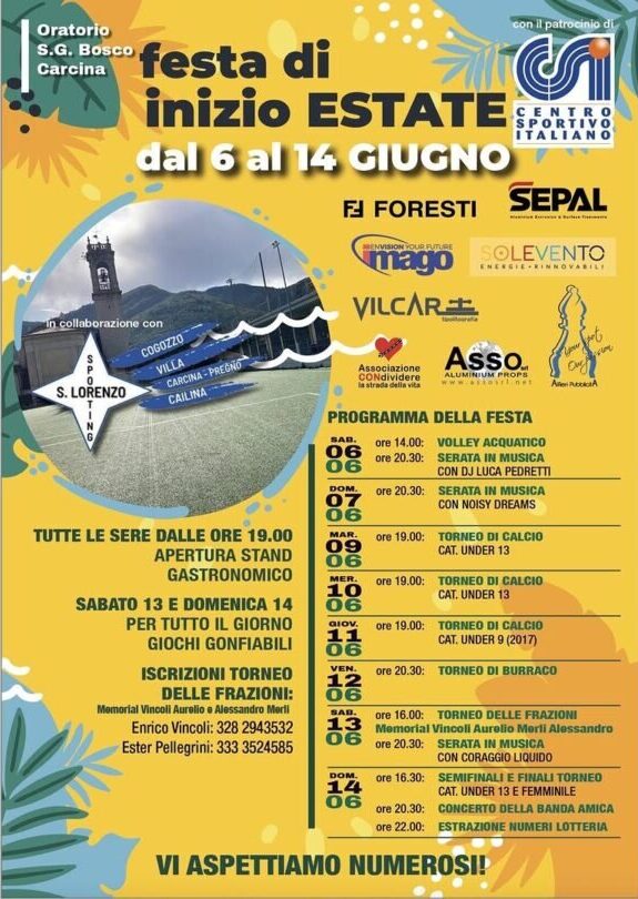 Festa di inizio estate - PaneSalamina: feste, sagre, eventi in ...